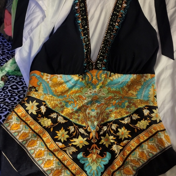 Cache | Tops | Cache Halter Top | Poshmark